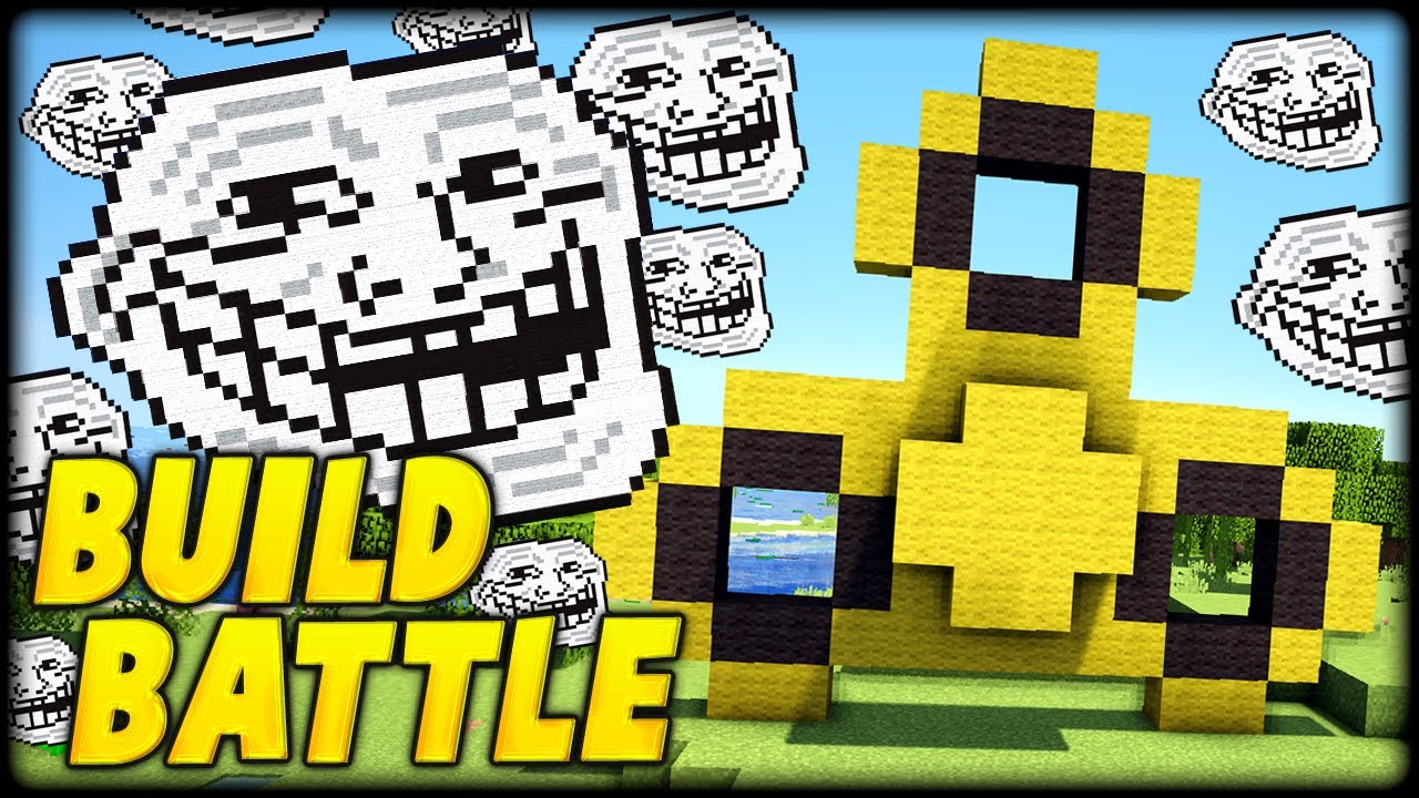 FIDGET SPINNER VS TROLLFACE? - MINECRAFT BUILD BATTLE MODDED MINIGAME ...