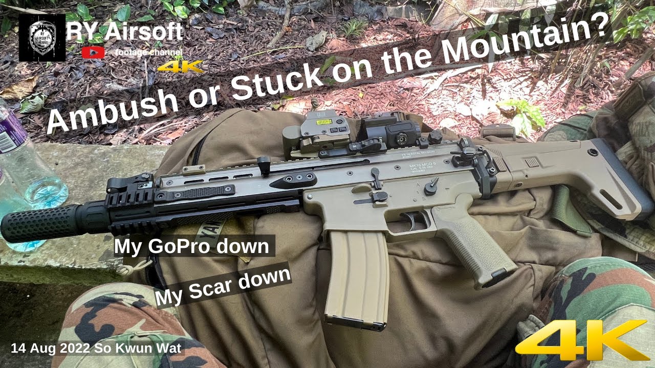 Airsoft War 4K gameplay | Ambush & stuck on the mountain | 熱到爆炸 ...