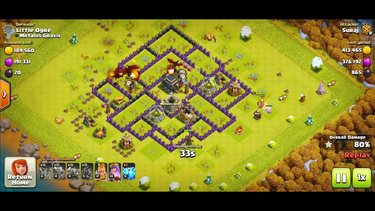 coc game play video @ClashOfClans 😱😱 - YouTube