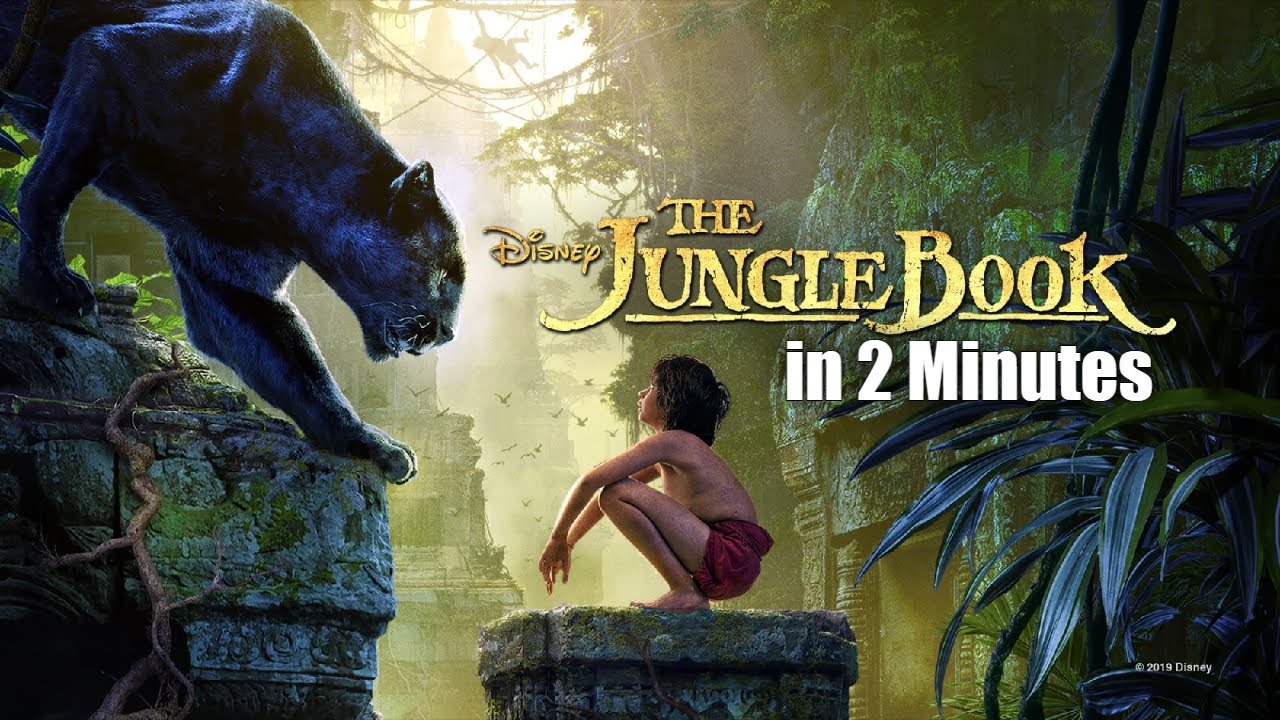 The Jungle Book in 2 Minutes! 🐻 Animated & Live-Action Recap – Mowgli ...