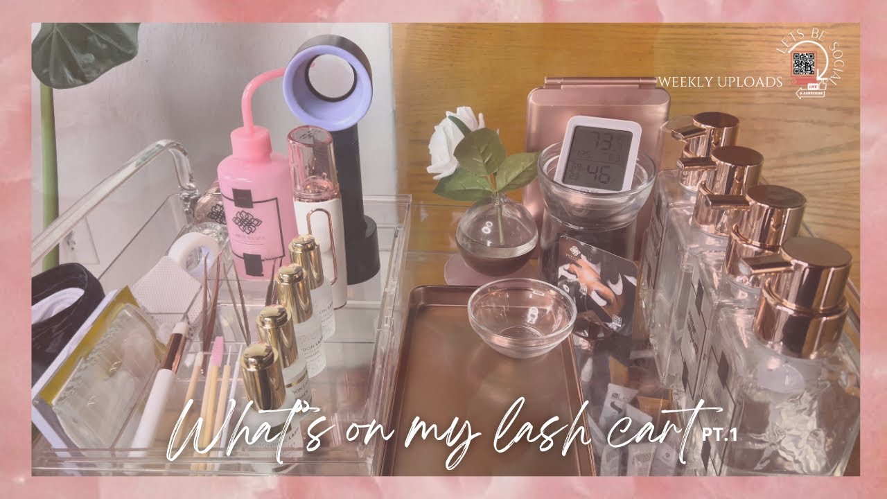 LASH CART TOUR | WHAT’S ON MY LASH CART | BROW CART TOUR | DAY IN THE ...