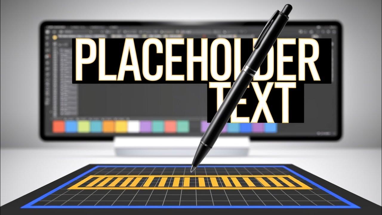 Placeholder Text in Illustrator Lorem Ipsum - YouTube