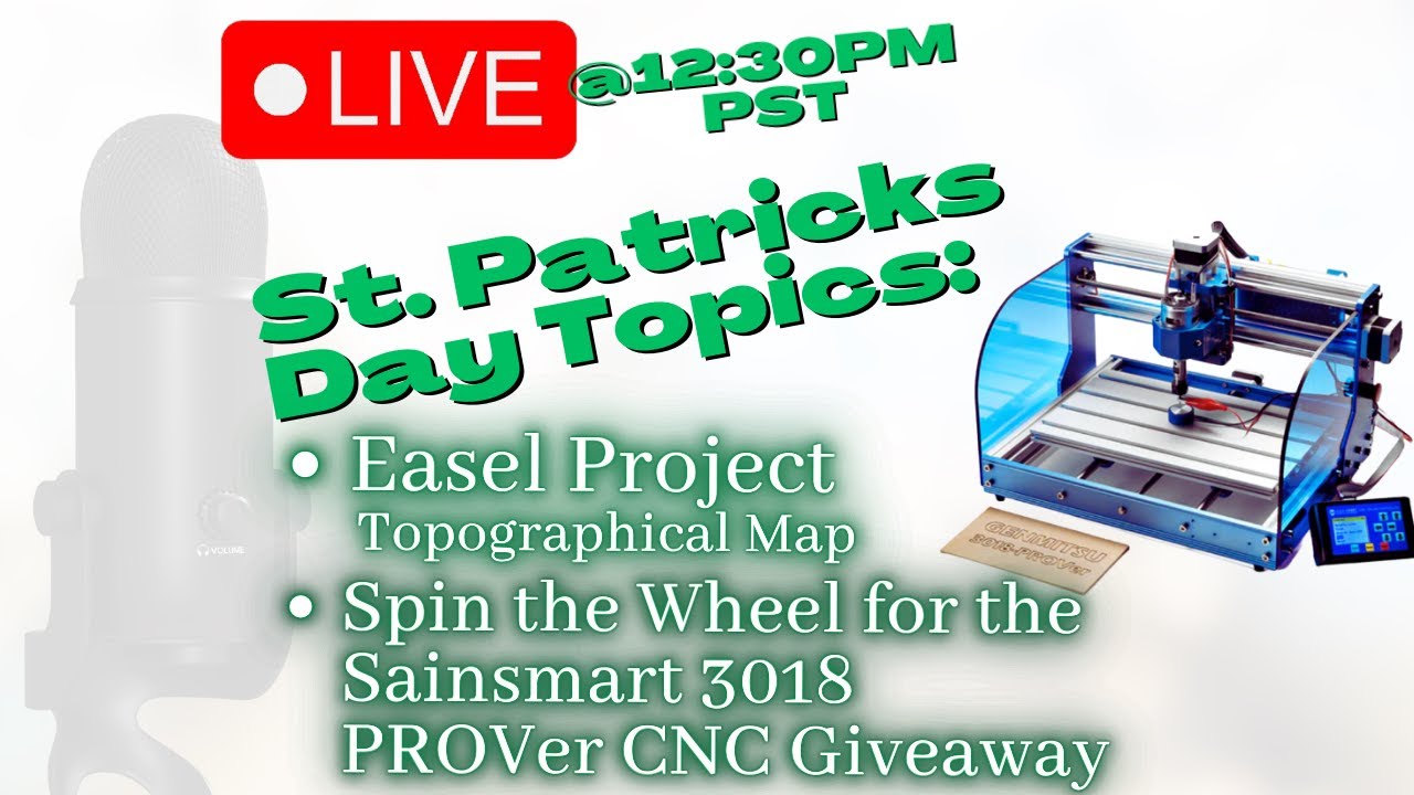 🎙️ Topographical Map Carve & Sainsmart 3018 PROVer CNC Giveaway Winner ...