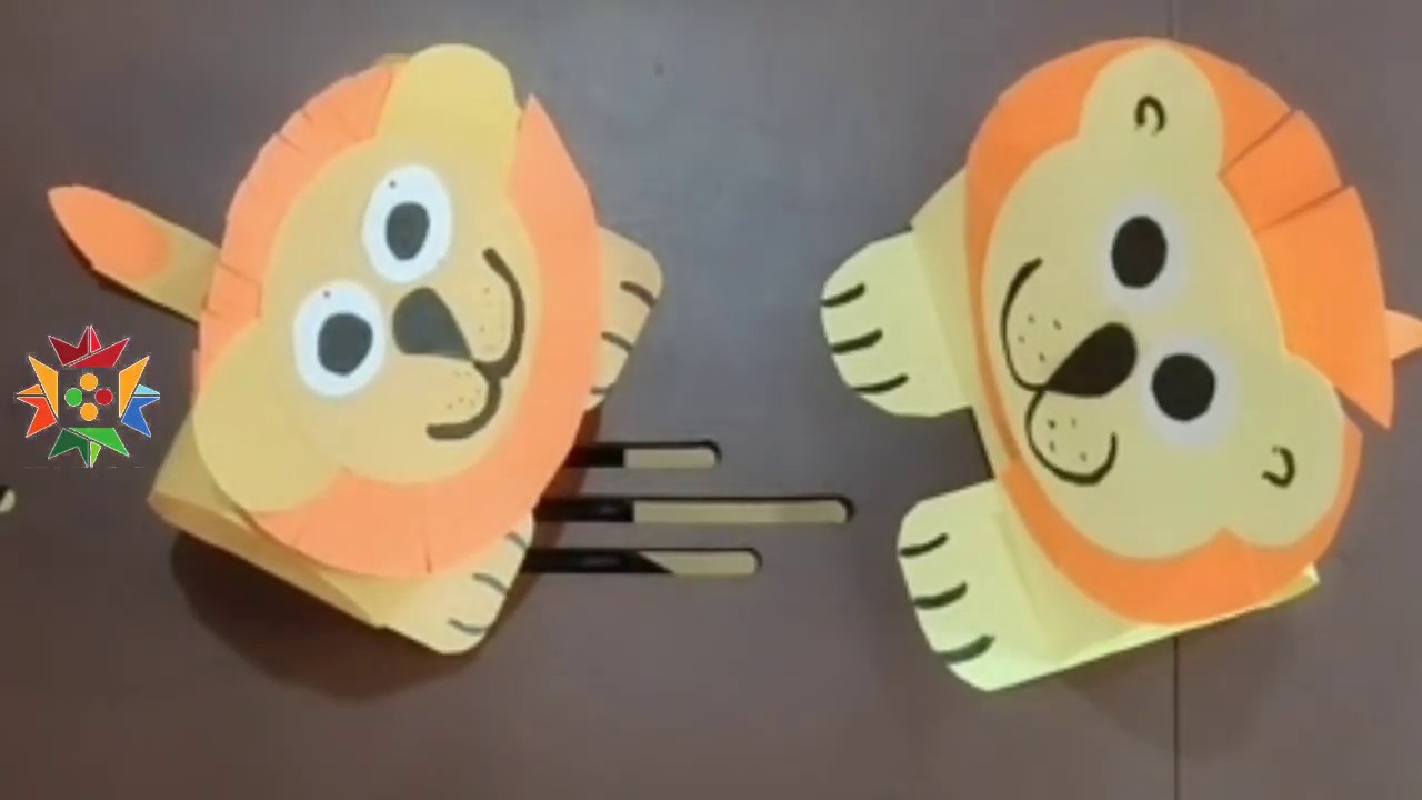 How To Make DIY Paper Lion | Paper Craft Lion | lion craft activity ...