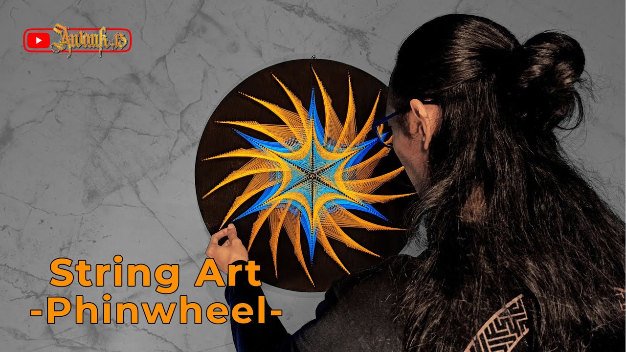 String Art - pinwheel | Timelapse | String Art Tutorial | String Art ...