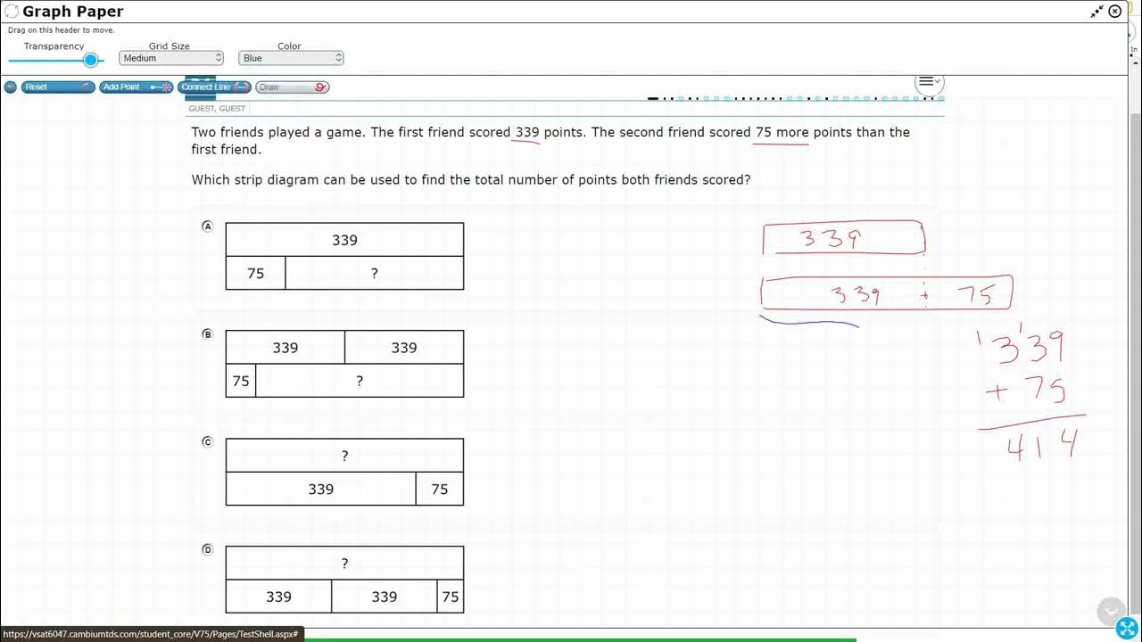 3rd Grade STAAR Practice Representing Addition and Subtraction Problems ...