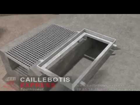 Caillebotis pose sur support béton YouTube - YouTube