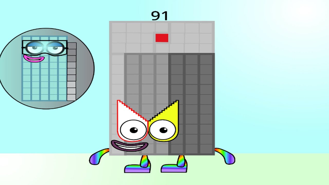 Numberblock Season: Ninety-One tries protecting - YouTube