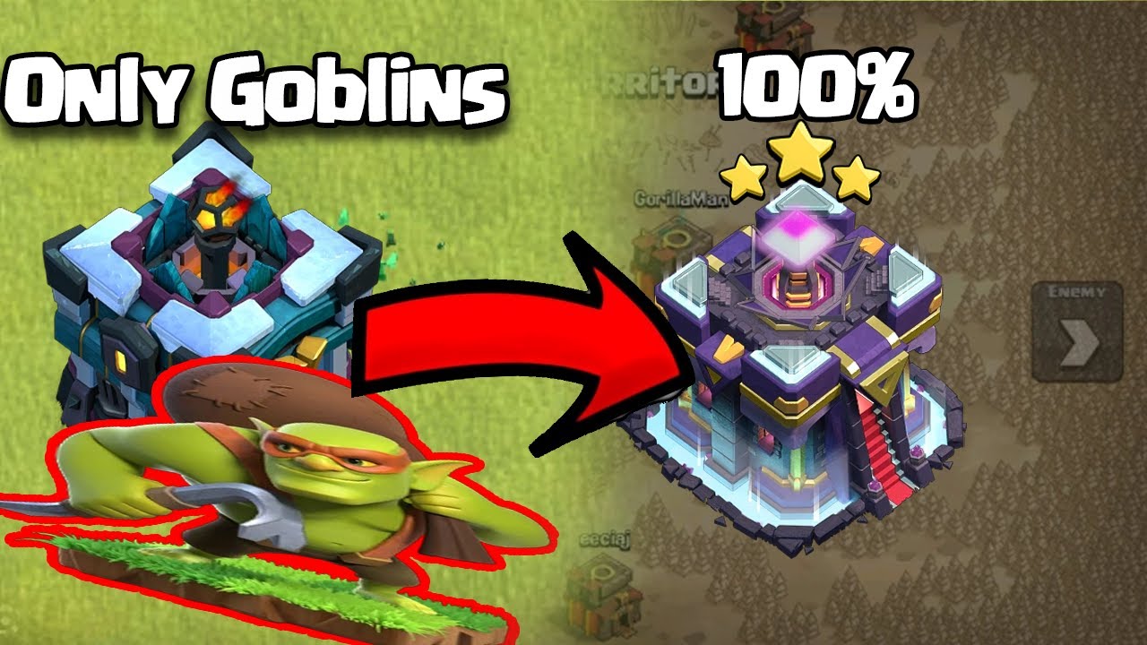 Beating all Goblin Bases at Townhall 13 only using Goblins | Clash of Clans - YouTube