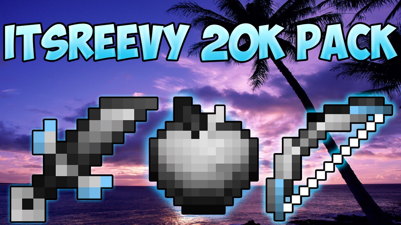 Minecraft PvP Texture Pack - ItsReevy 20k Pack (Resource Pack) Black ...