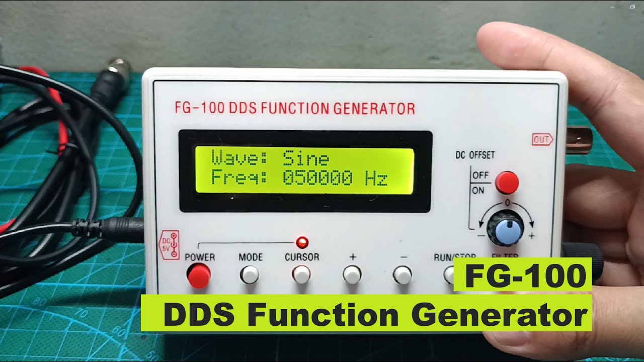 Review FG-100 DDS Function / Signal Generator - YouTube