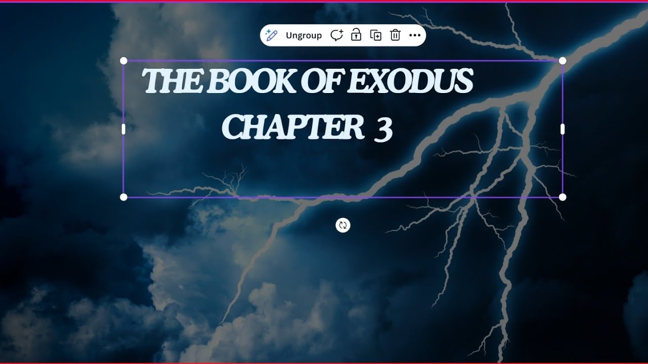 MOSES' EXCUSES: THE BOOK OF EXODUS CHAPTER 3 - YouTube