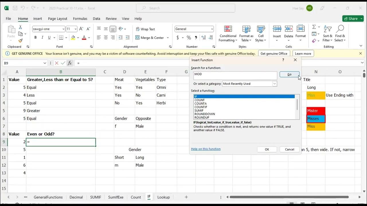 Lesson - 3.3 IF Function Part 2(Nested Function) - YouTube