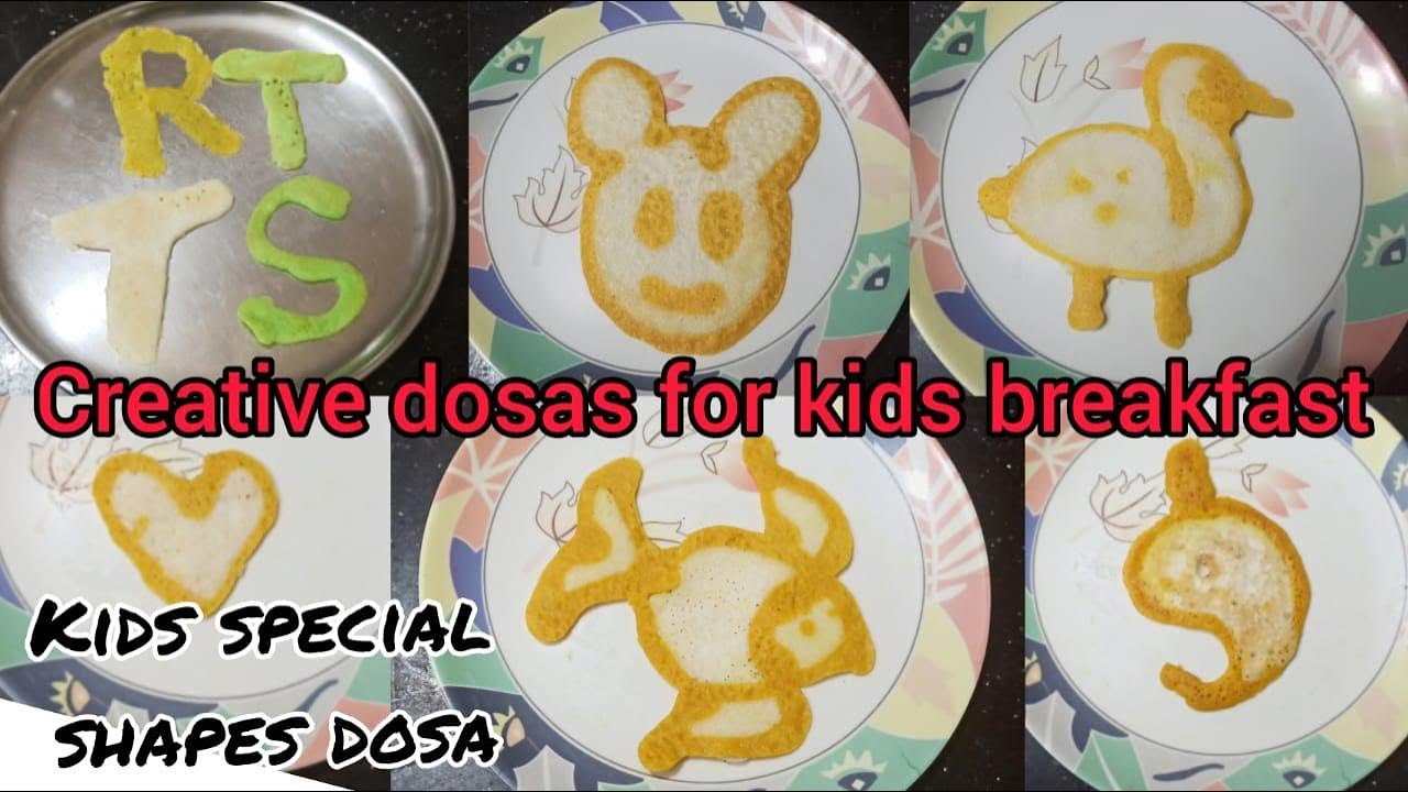 Shapes dosa|Creative design Dosa|Kids breakfast recipes|Design Dosa ...