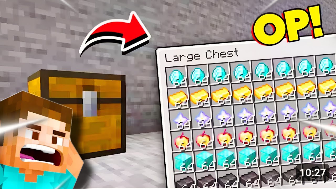 "Minecraft But Chests Give OP Items!" - YouTube