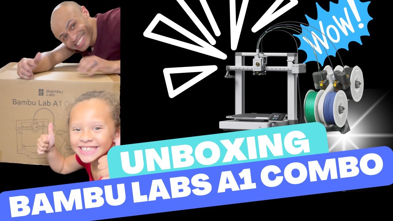 New Bambu Labs A1 Combo Unboxing and Setup in our expanded 3d printer ...