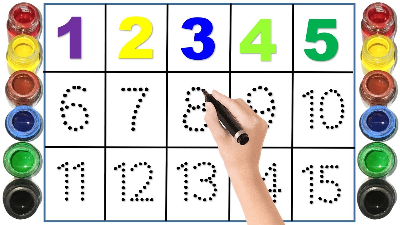 123 Numbers, 1 to 100 counting, learn to count, 123 kids learn, Numbers ...