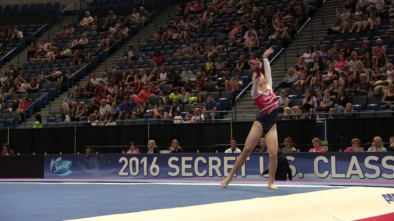 Emily Lee - Floor Exercise - 2016 Secret U.S. Classic - Junior - YouTube