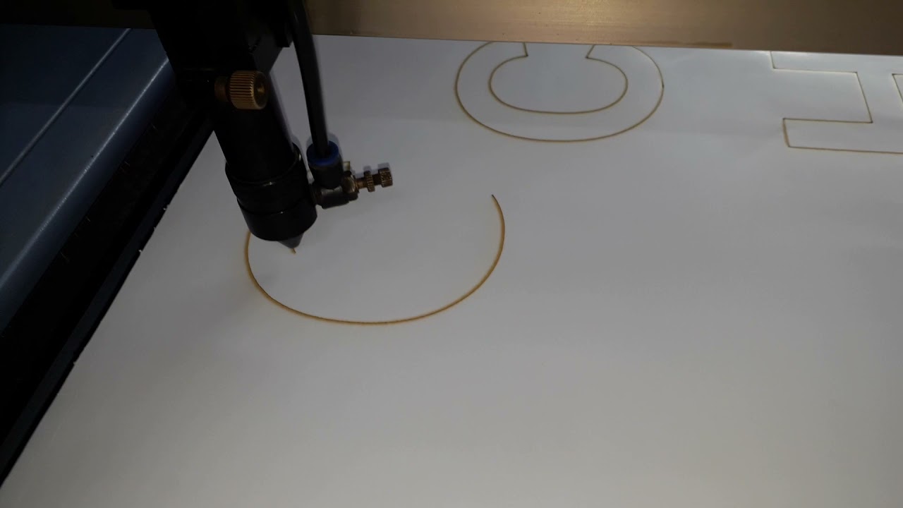 Laser cut vinyl stickers - YouTube