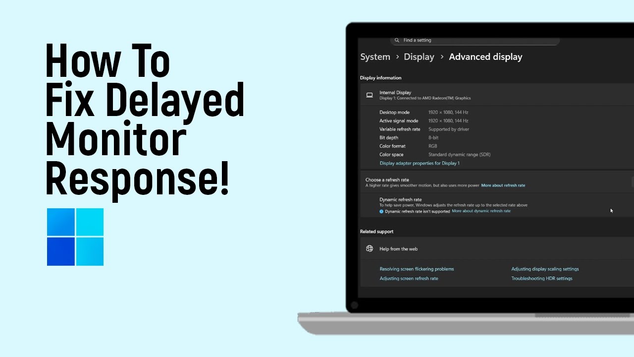 How to Fix Delayed Monitor Response on Windows 11 Easily [easy] - YouTube