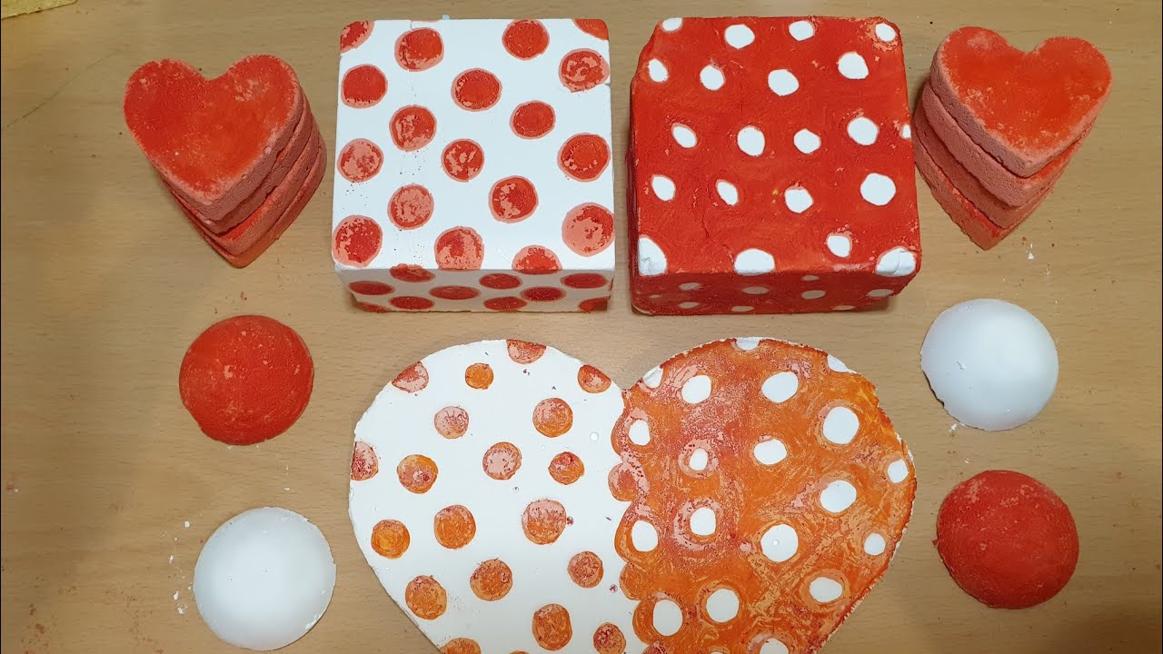 Crunchy Red & White Polka Dot Fresh Gym Chalk Blocks & Reform Crush ...