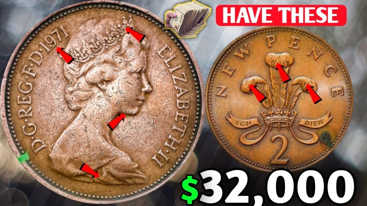 UK Elizabeth 1971 2p New Pence Coin Value | How Much is a 1971 2 New ...