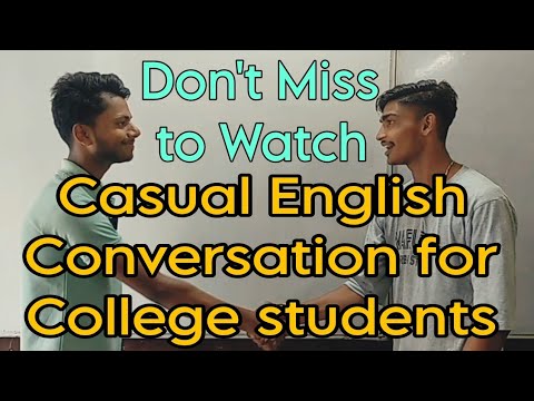 Daily conversation for college students l Casual English Conversation ...
