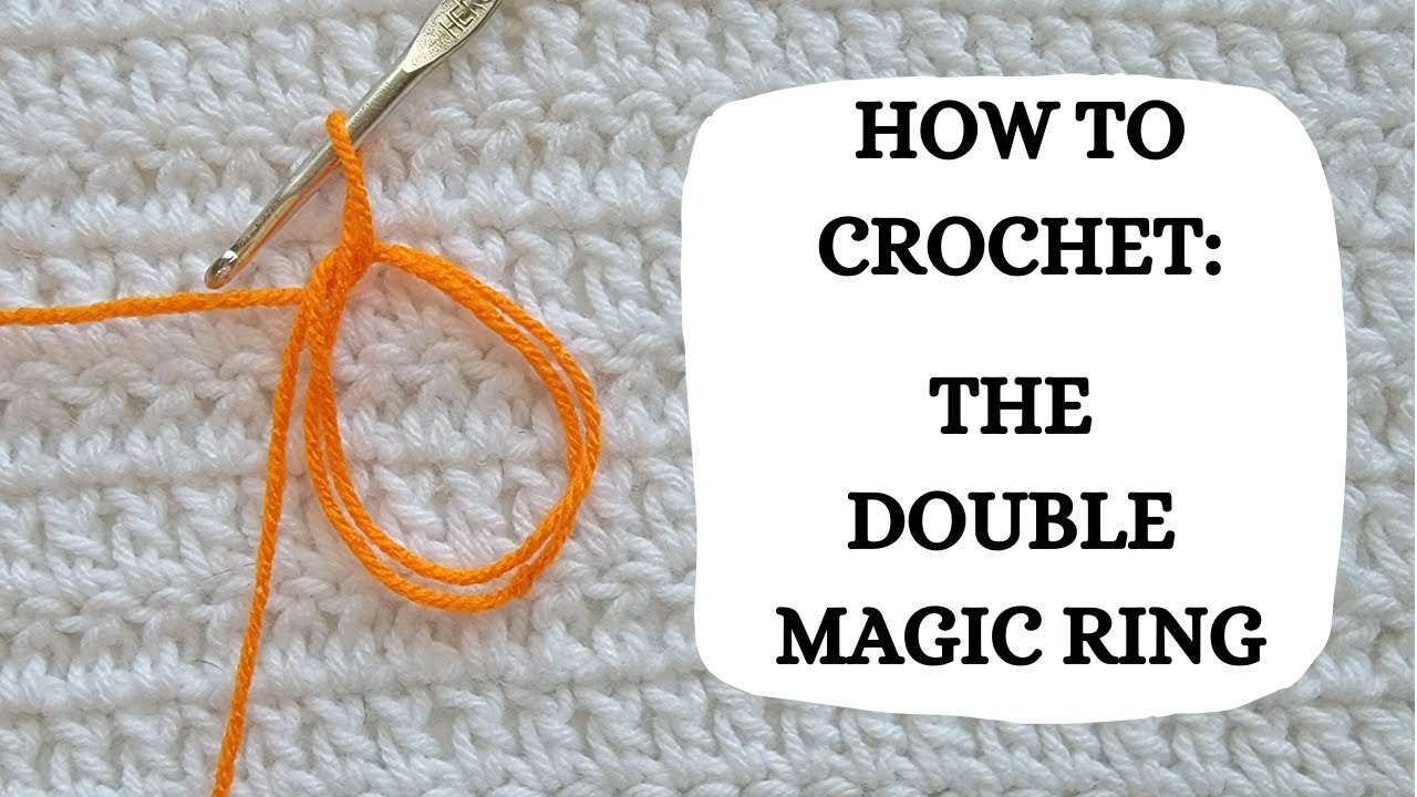 How to Crochet: Double Magic Ring (Magic Loop, Magic Circle) | Tutorial,DIY,Beginner Crochet ...