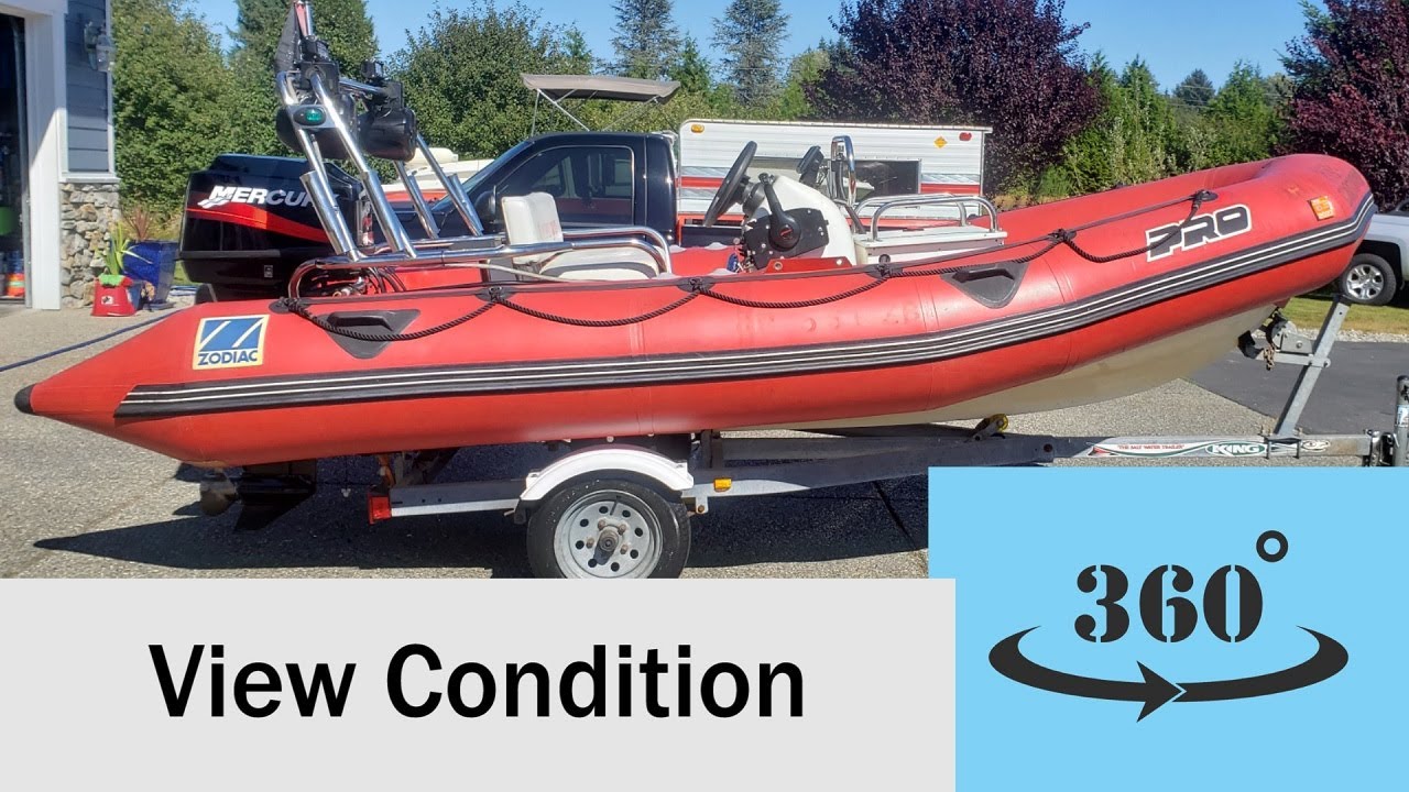 For Sale: 15ft Zodiac Pro 360 Condition Video - YouTube