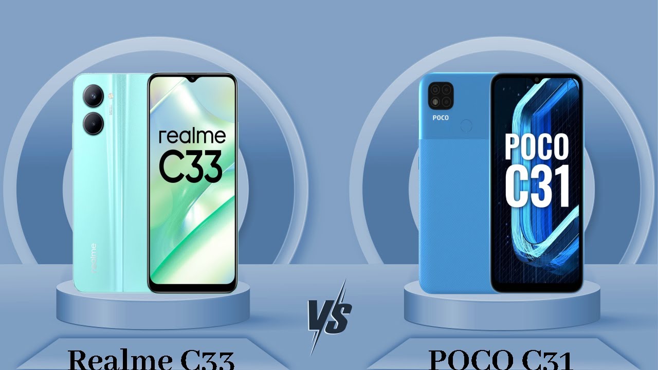 Realme C33 Vs POCO C31 | POCO C31 Vs Realme C33 - Full Comparison [Full ...