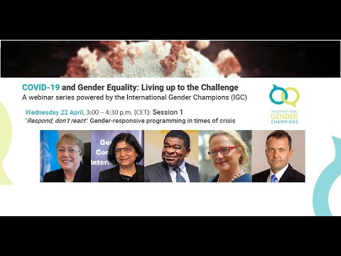 IGC Webinar Series on COVID19 & Gender (1/3): Gender-responsive ...