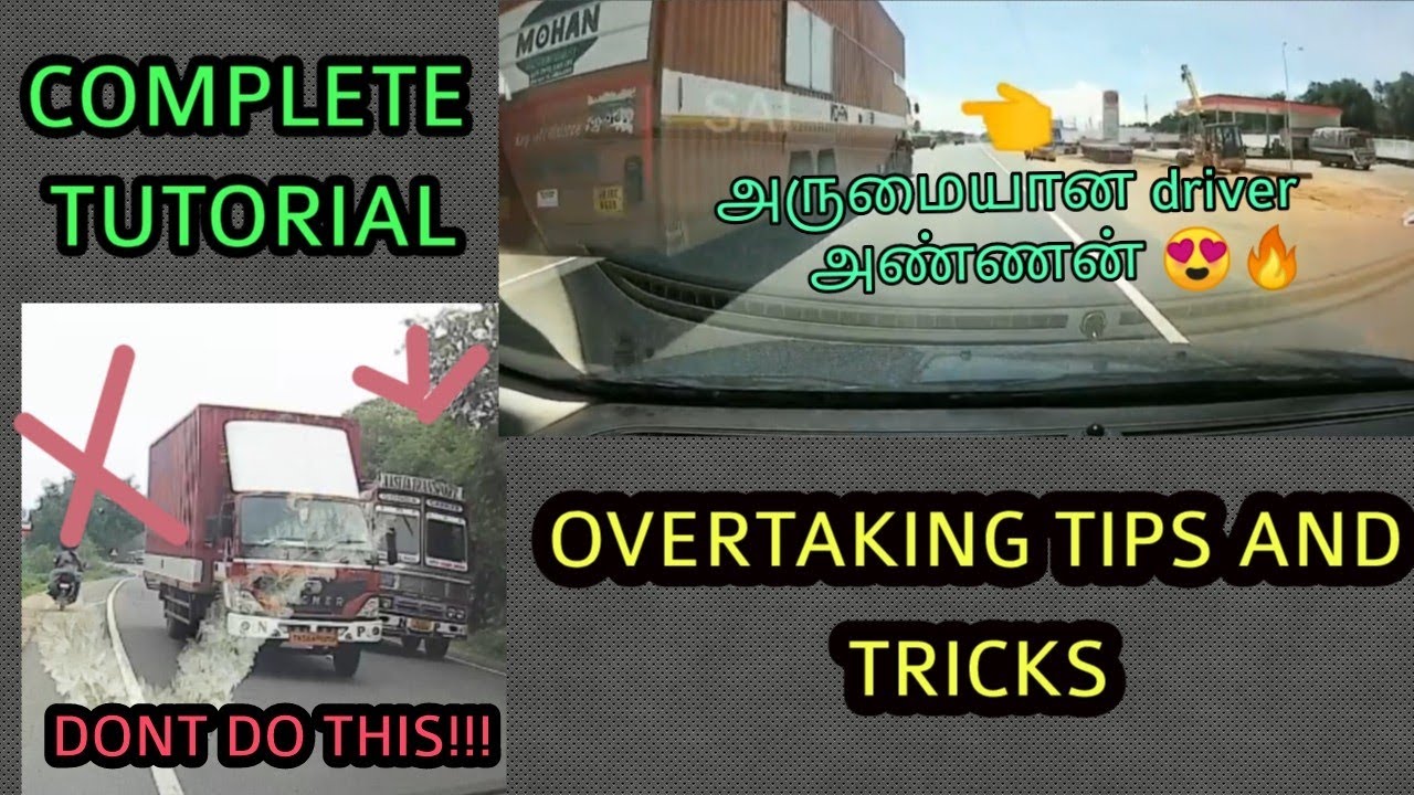 How to overtake safely | Tips and tricks for safe overtaking - Tamil ...