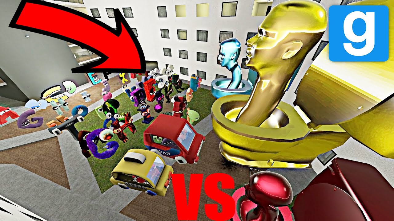 NEW SKIBIDI DOP DOP TOILET vs ALL ALPHABET LORE (Garry's Mod) - YouTube
