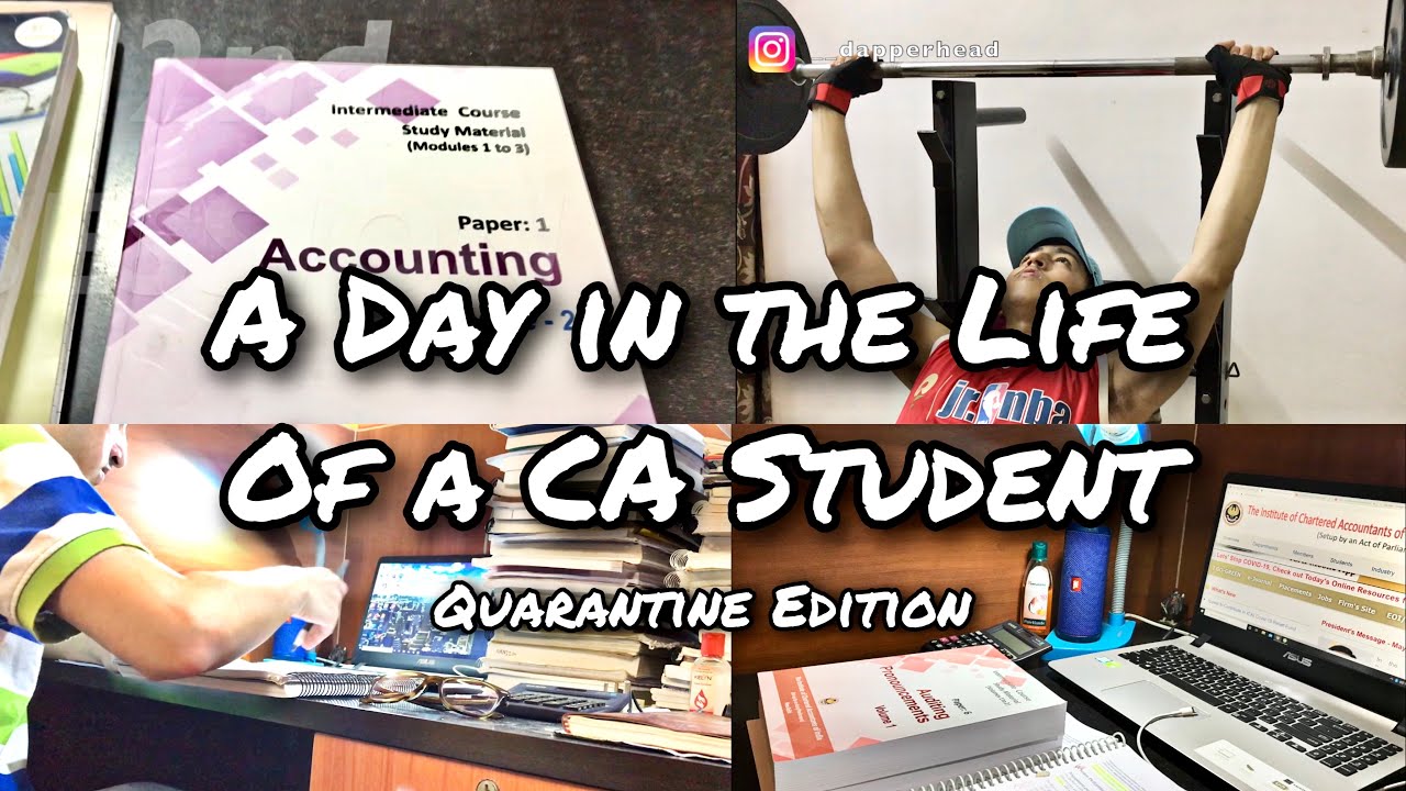 A Day in Life of a CA Student||Tips and motivation - YouTube