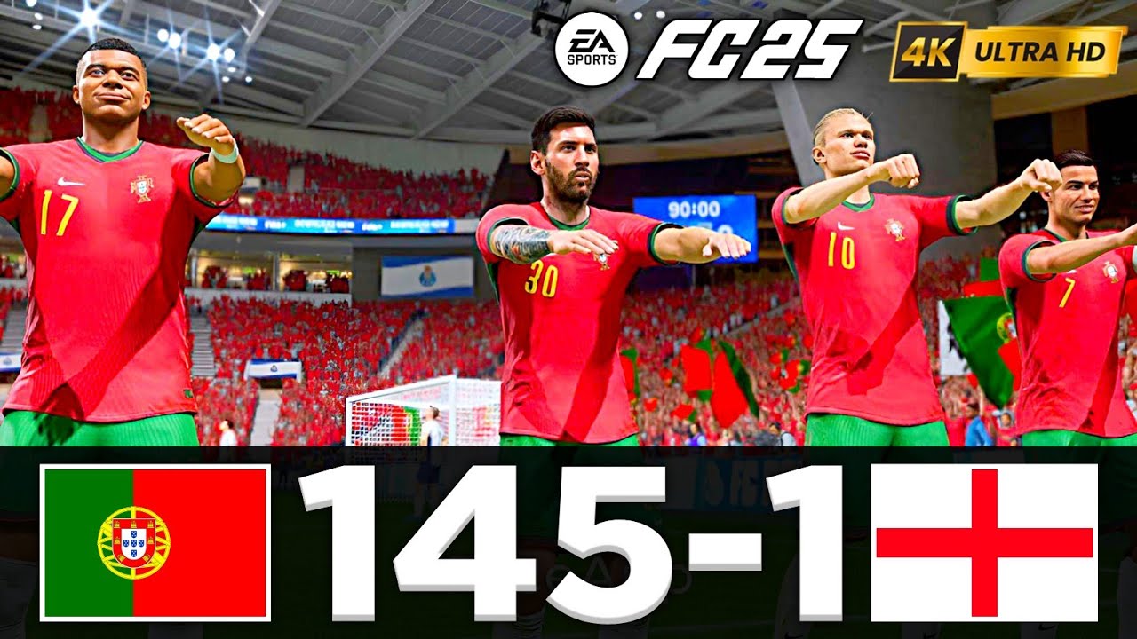 FIFA 25 - MESSI, RONALDO, MBAPPE, NEYMAR, ALL STARS | PORTUGAL 145 - 1 ...