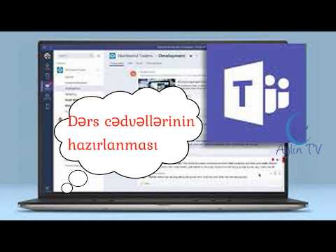 Virtual məktədə dərs cədvəlinin hazırlanması.Microsoft Teams Calendar  bölməsi