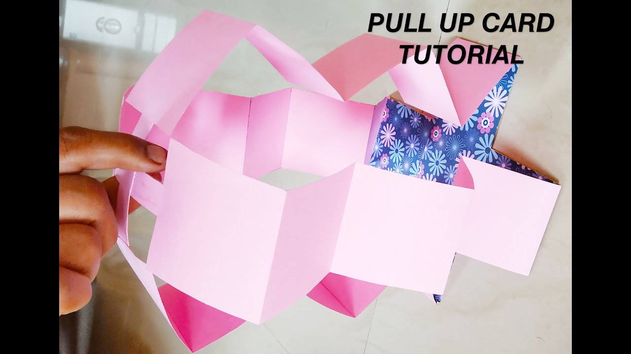 Rotating Pull up card / Tutorial / Scrapbook Element / Photo card - YouTube