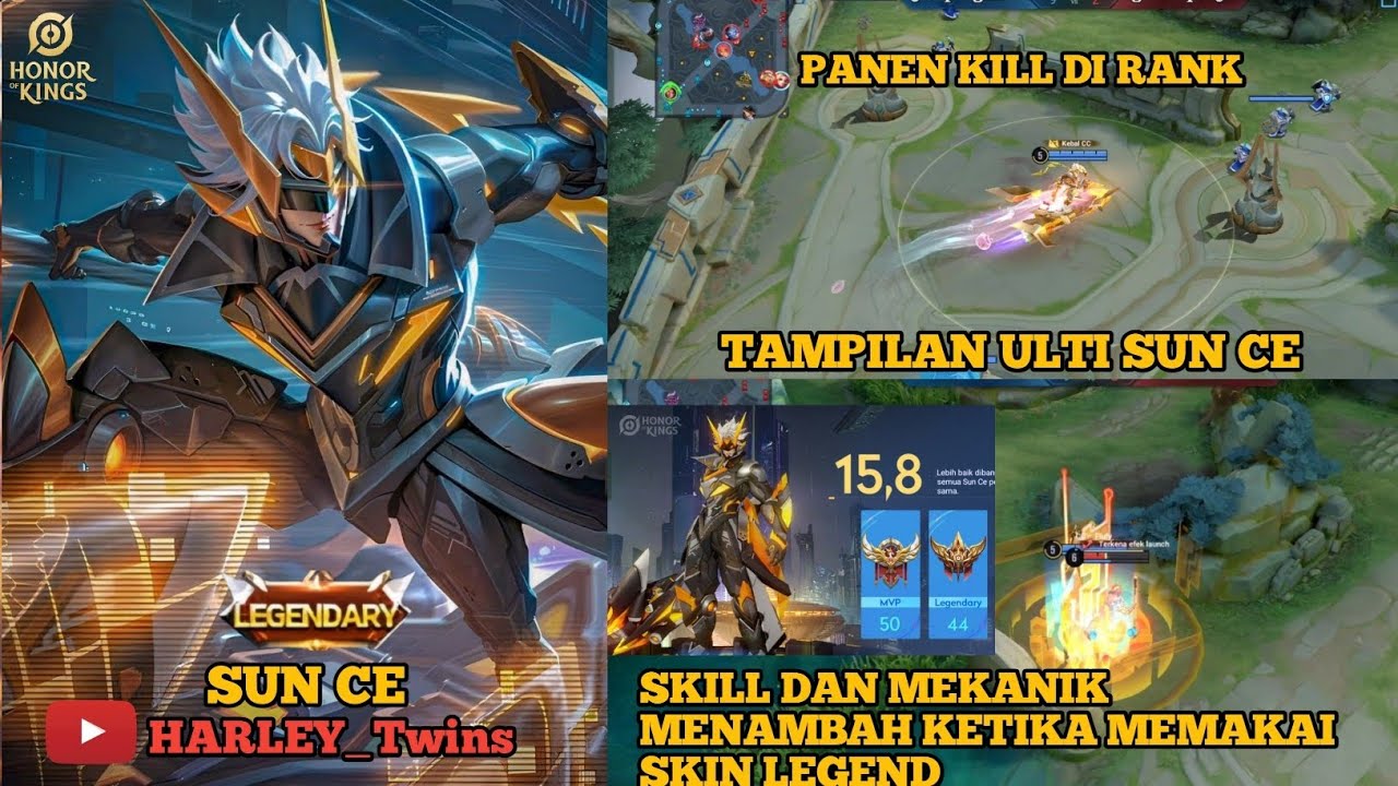 HONOR OF KINGS REPLAY GamePlay Sun Ce - LUPA RECORD GUYS JADI RECORD ...