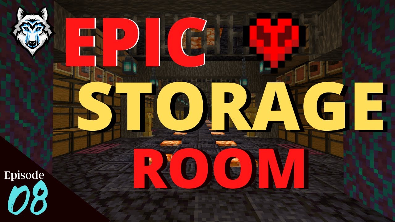 MEGA Storage | Hardcore Minecraft Ep.8 1.16 Lets Play - YouTube