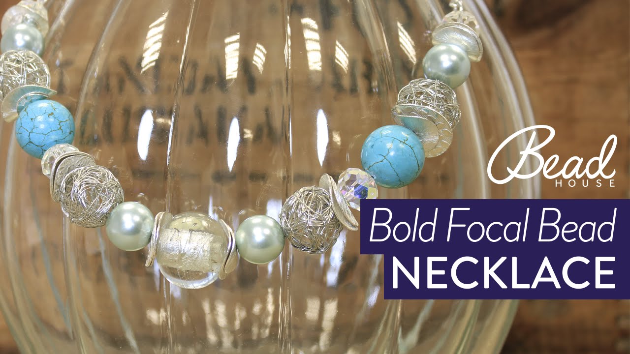Bold Focal Bead Necklace Project Kit by Bead House at Burhouse Limited ...