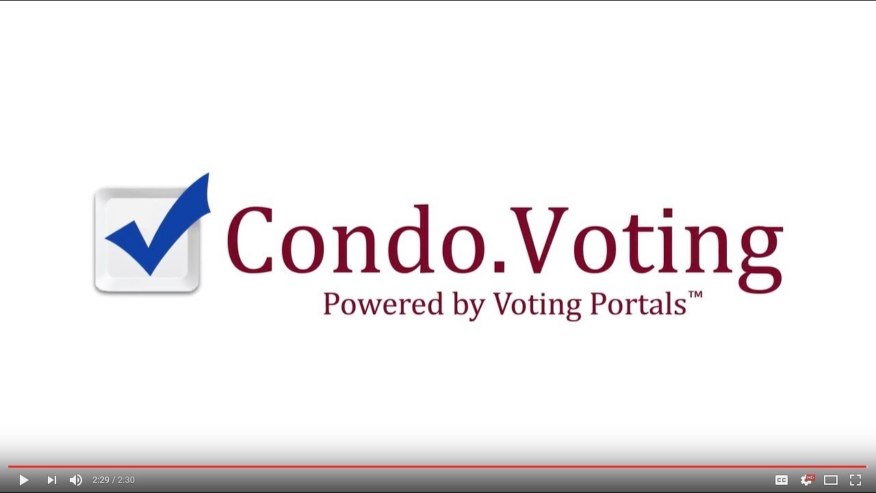 Condo.Voting, The Future of Association Elections and Electronic Voting ...