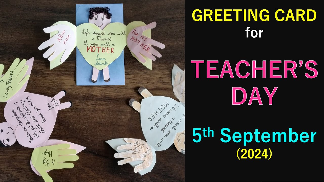 Teacher's Day Card Making | 5th September 2024 | 1st Prize Winning Card ...