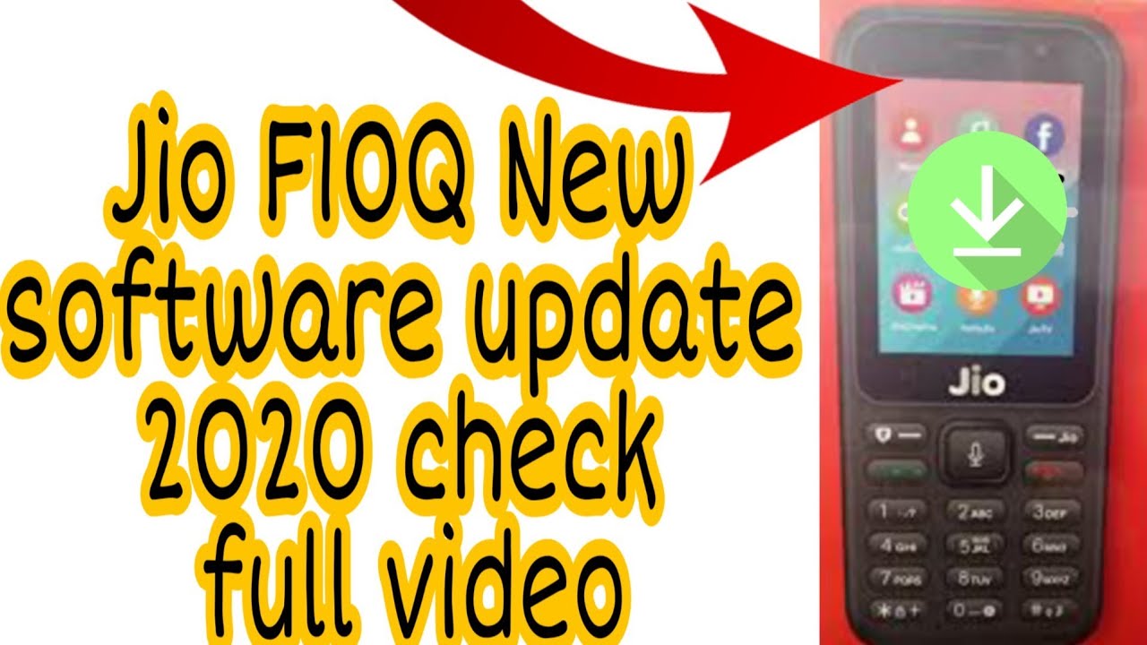 Jiophone F10q April 2020 new software update check full video - YouTube