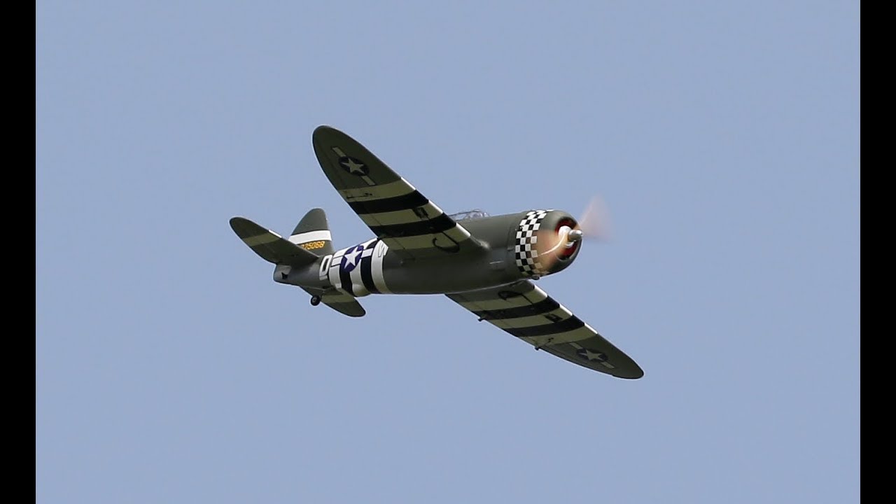 CY model scale P-47 Razorback Saito 60R3 阿福 - YouTube