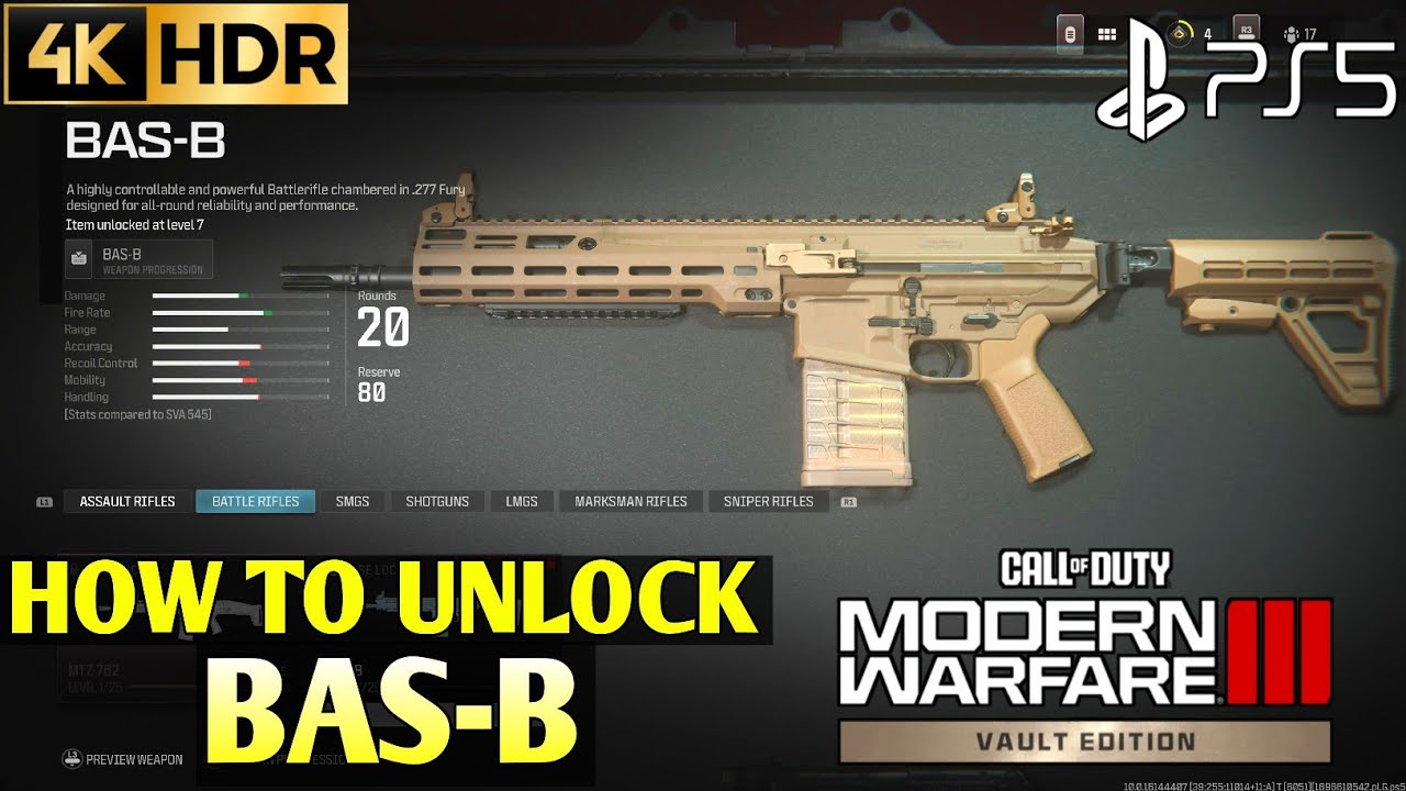 How to Unlock BAS-B MW3 BAS B Unlock | How to Get BAS B MW3 BAS B ...