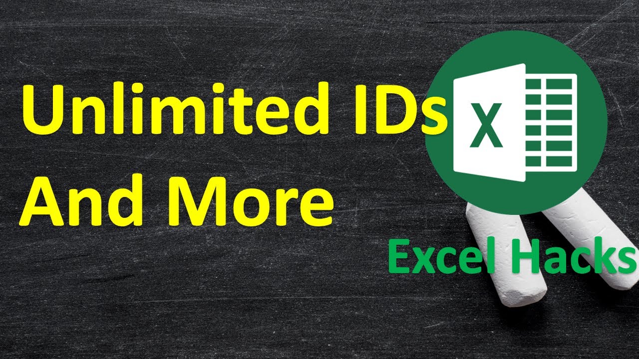 How to Create Unlimited Unique Tracking Numbers in Excel - For ...