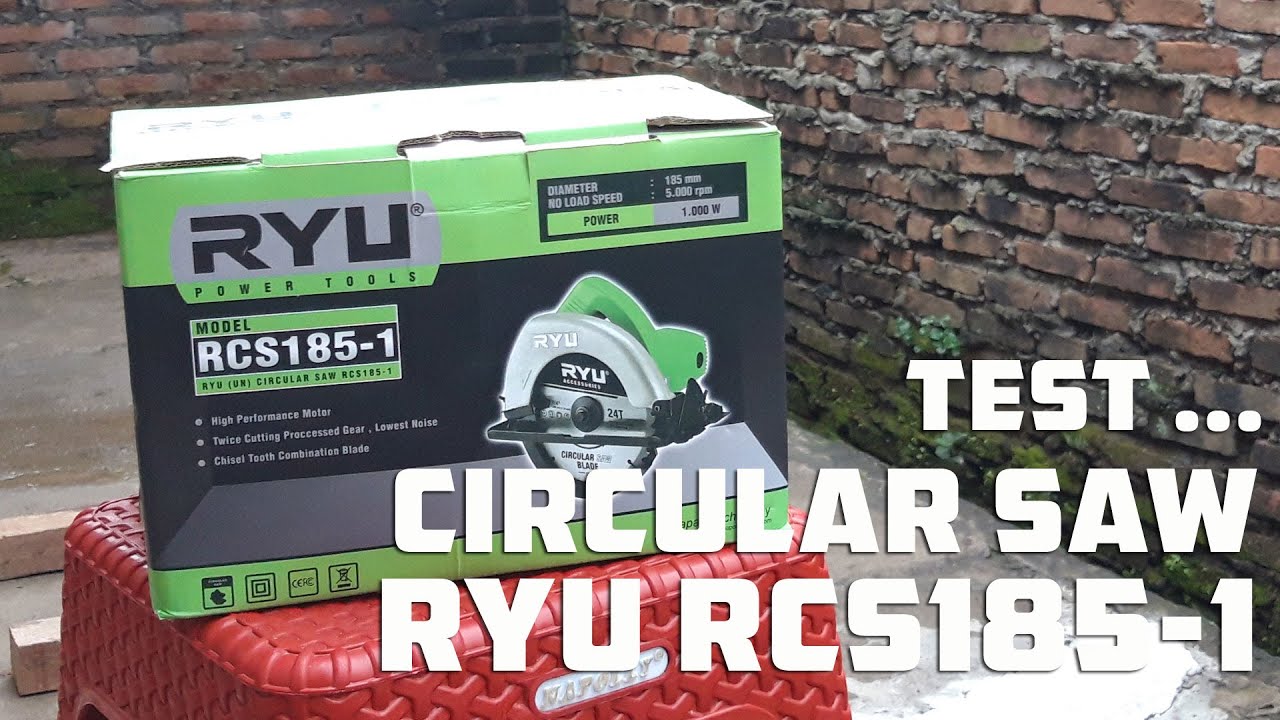 Circular Saw Ryu RCS185-1 test potong kayu #circularsaw - YouTube