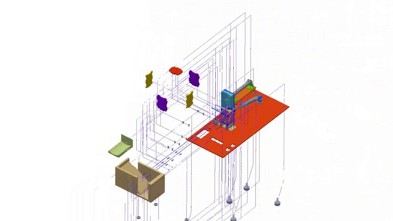 공압실린더를 이용한 자동 Rotation JIG System 조립 인벤터 - YouTube
