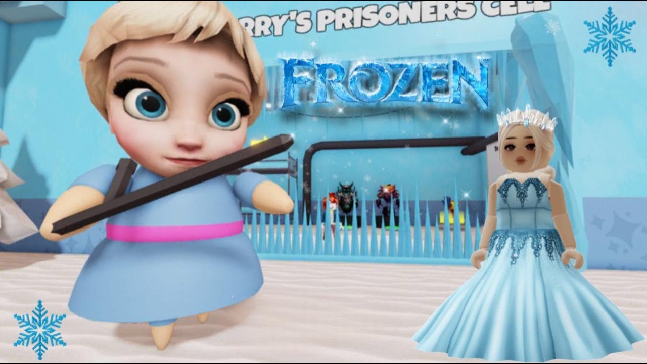ROBLOX QUEEN ELSA BARRY'S PRISON RUN! OBBY ROBLOX GAMEPLAY WALKTHROUGH ...