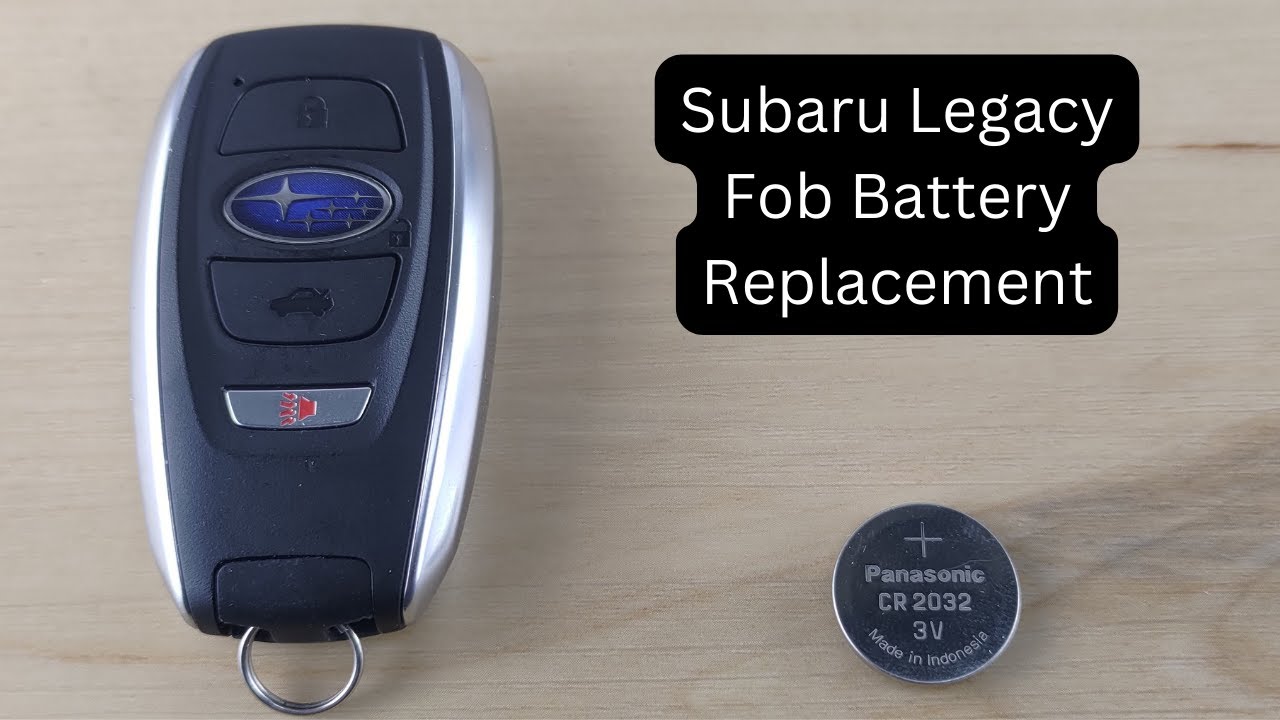 How To Replace or Change Subaru Legacy Remote Key Fob Battery 2015 ...